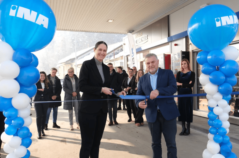 Travnik Turbe - Otvorena obnovljena Ina benzinska stanica